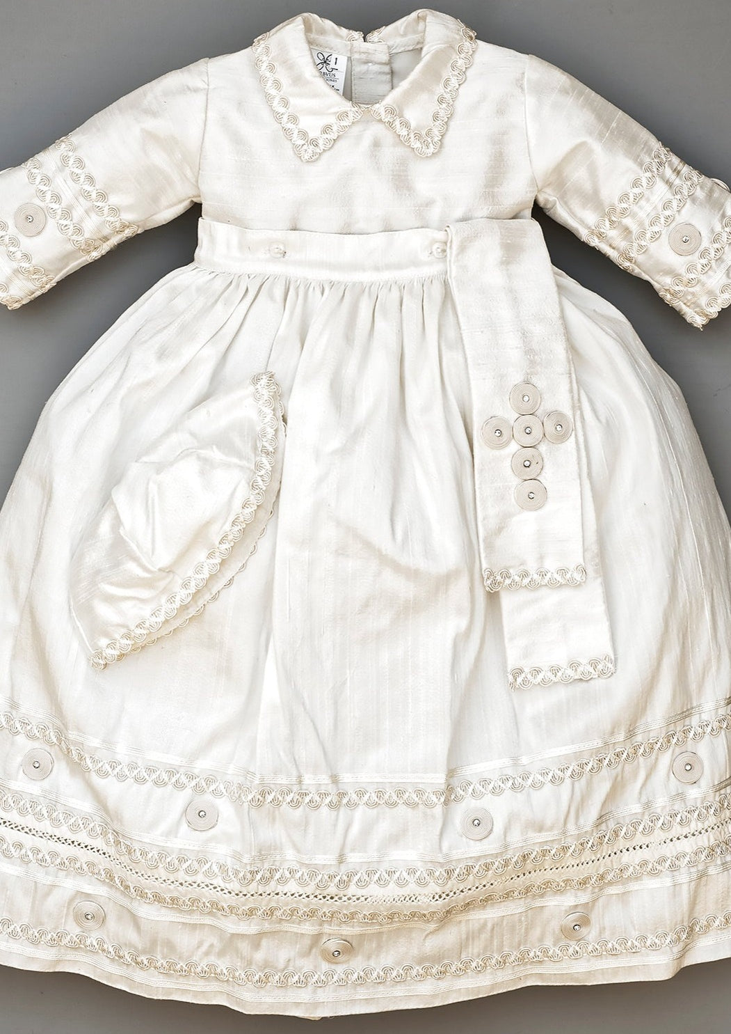 Ropon para bautizo B011 Niño estilo Papa Burbvus