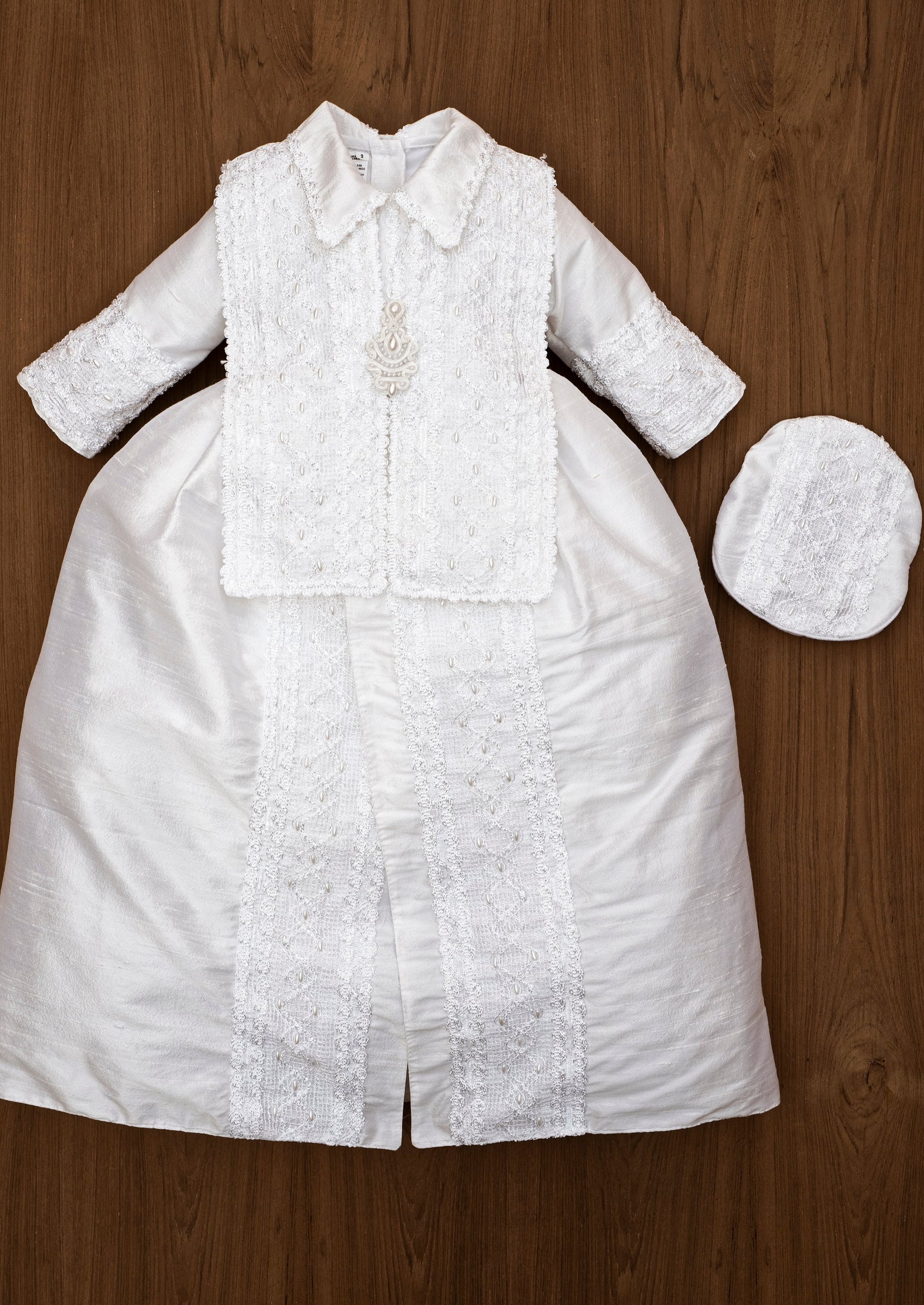 Ropon Para bautizo de Niño B026 - Ropa para niño bautizo hecho a mano ...